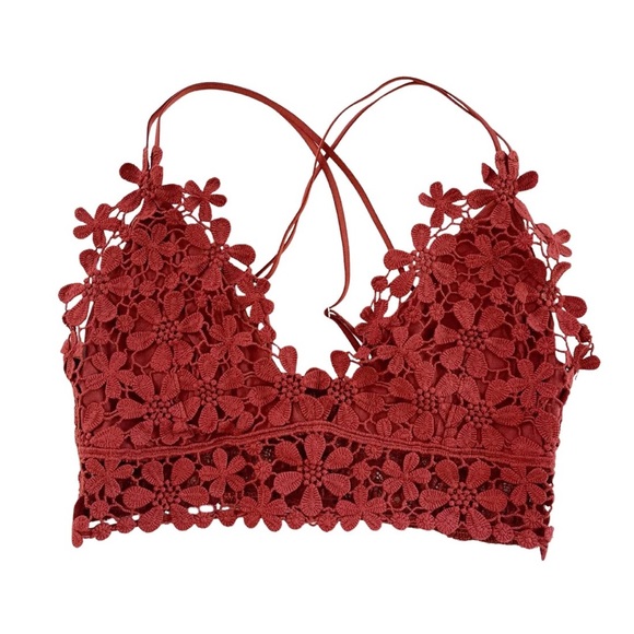 Intimates & Sleepwear | Nwt Rust Daisy Lace Bralette | Poshmark